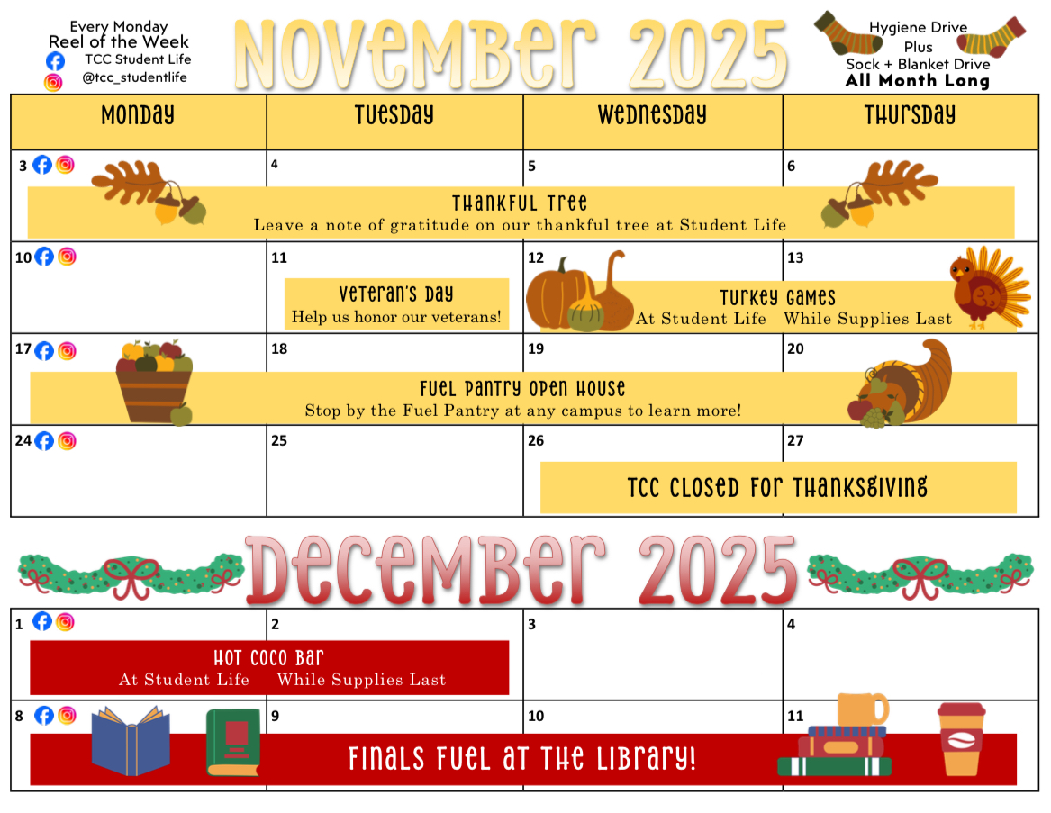 CALENDAR – The TCC Connection